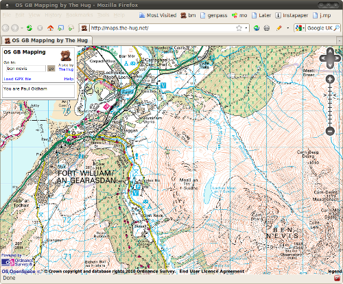 The Hug: Mapping on the Web